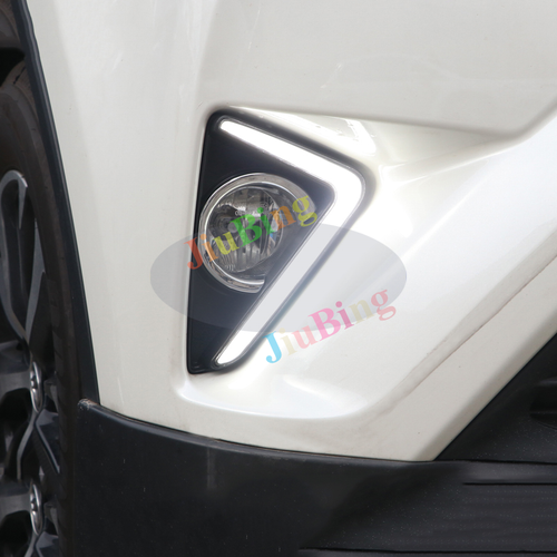 For Toyota RAV4 2016-2018 LED Driving Fog Lights DRL Daytime Running ...