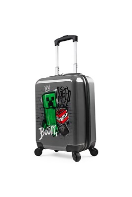 Minecraft Kids 19" Trolley Bag Suitcase Luggage Travel Bag Lightweight ...