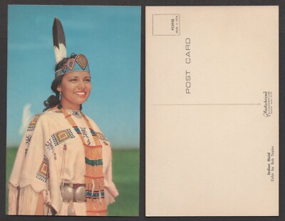 Old Native Indian Postcard - Maid | eBay