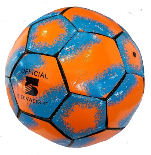 Football Ball Size 5 TPU Leather ORANGE Kids Training Soccer Balls SENT ...