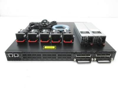 Edge Core/Accton 6700-32X-D2-AC-F 32-Port 40GbE QSFP Switch 2x AC, 2x 6 ...