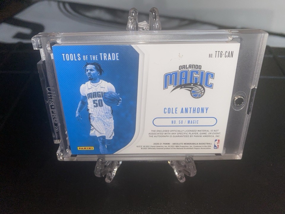Cole Anthony Tools Of The Trade Absolute Memorabilia 1 Of 1 Auto Patch ...