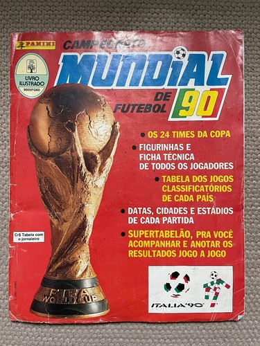 Panini ITALIA 90 World Cup 1990 Album Brazil Edition 100% Complete ...