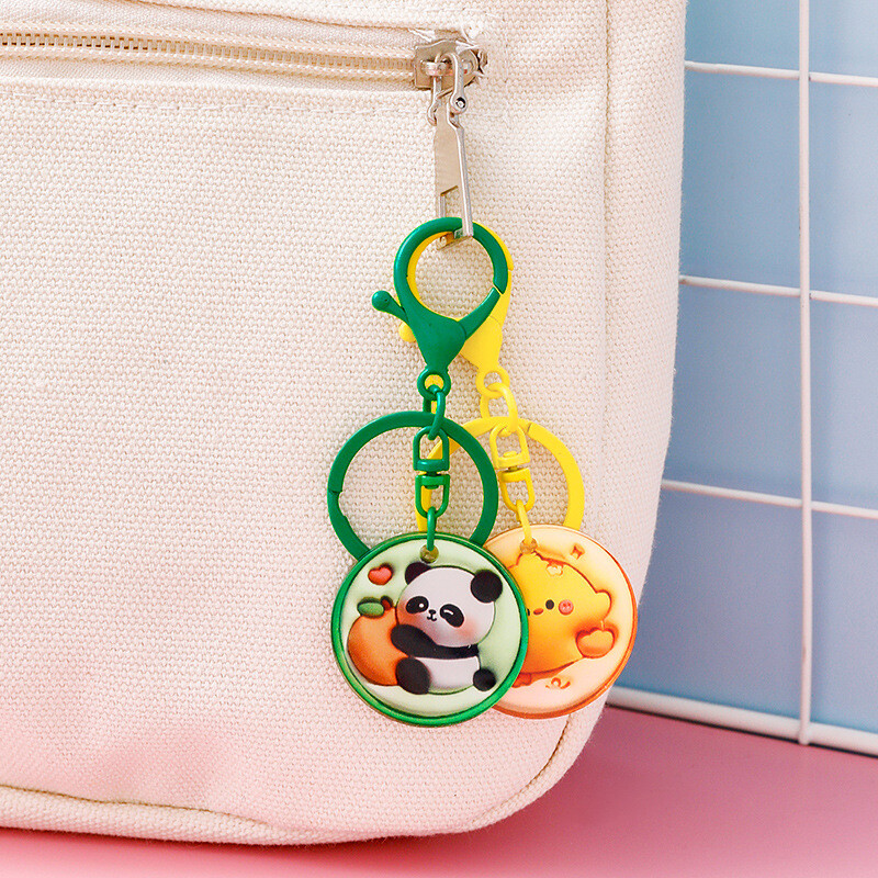 Cartoon Cute Animals 3D Expanding Keychain Sweet Kawaii Keyring Bag ...