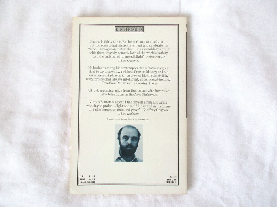 The Memory of War & Children in Exile by James Fenton - Signed | eBay UK