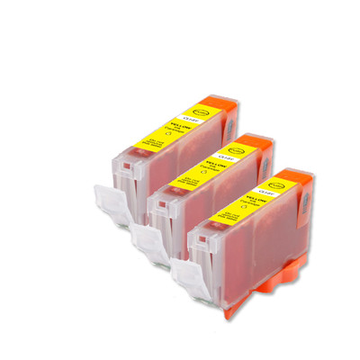 3 PK YELLOW Replacement Ink for Canon BCI-6Y S800 S820 S830 S900 i860 ...