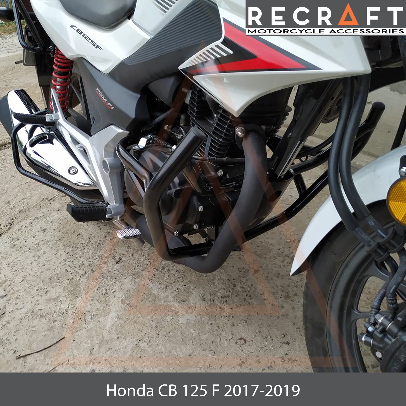 Recraft Honda CB125F 2017-2019 Crash Bars Engine Guard Frame Protector ...