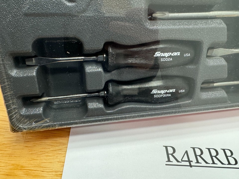 Snap-on Tools USA 7PC Black Hard Handle Screwdriver Set SDDX70A SEALED ...