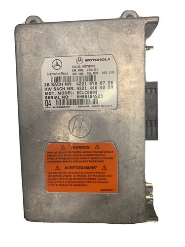06-08 MERCEDES BENZ W164 ML350 BLUE TOOTH COMMUNICATION CONTROL MODULE ...