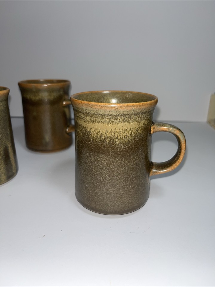 4 Vintage Temuka Riverstone pottery Mugs Stoneware New Zealand | eBay