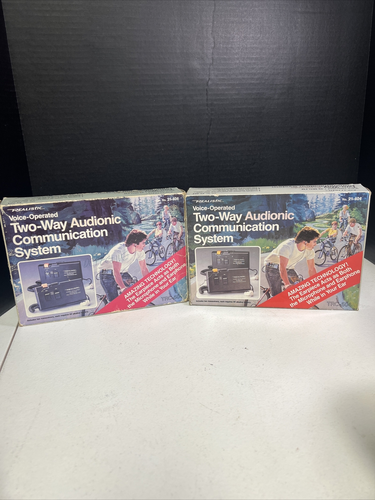 Set Of 2 Vintage Realistic 2-Way Communication System Walkie Talkie ...