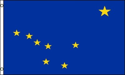 Alaskan State Flag 3x5 ft Alaska Banner Big Dipper North Star Polaris ...