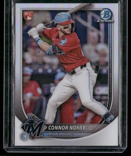 2025 Bowman #46 Connor Norby Bowman Chrome Red Rookie Logo | eBay