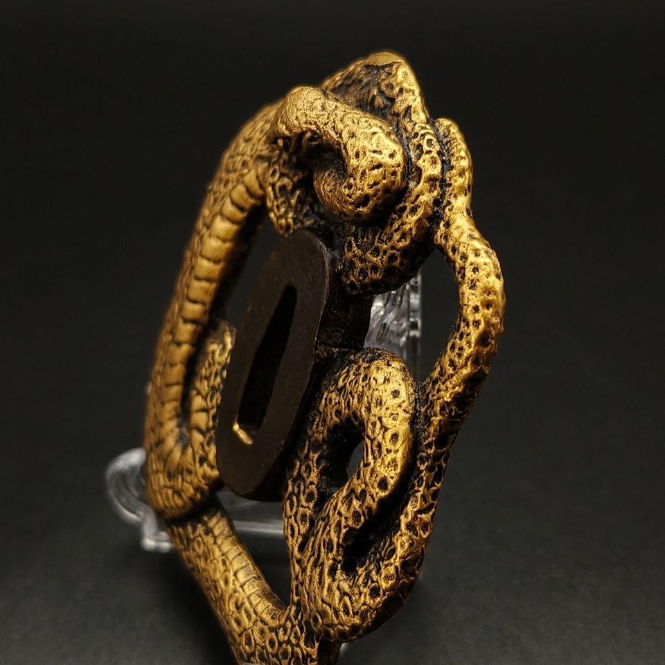 JAPANESE SAMURAI SWORD TSUBA Guard Metal FITTINGS Katana WAKIZASHI Art ...