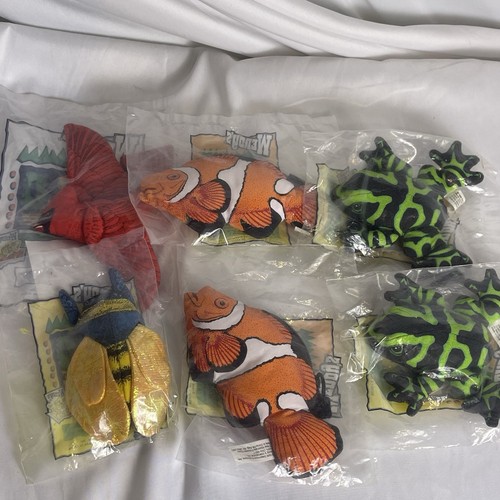 Wendy's Kids Meal Wild Life BEE, FROG, CARDINAL,AND FISH NIP 1999 ...