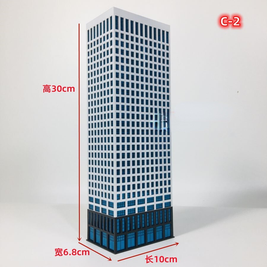 1:300 Diorama Building Model High-rise Skyscraper Scene Architectural ...