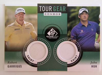 Robert GARRIGUS John HUH Dual Shirt Card 2013 SP Game Used TOUR GEAR ...