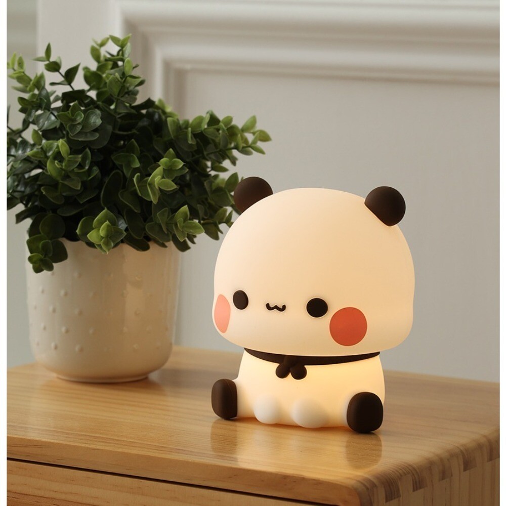 USB Cartoon Nightlight Bear Panda Clapping Lamp Bedside Bedroom | eBay