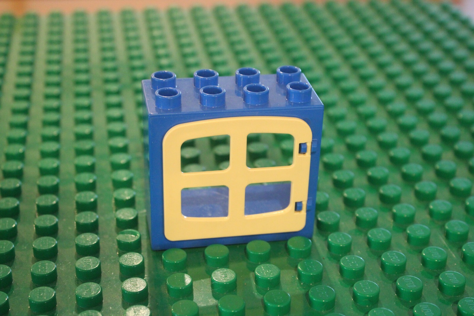 Lego Duplo BLUE Window 2x4 TAN Arched Frame Pane Door | eBay