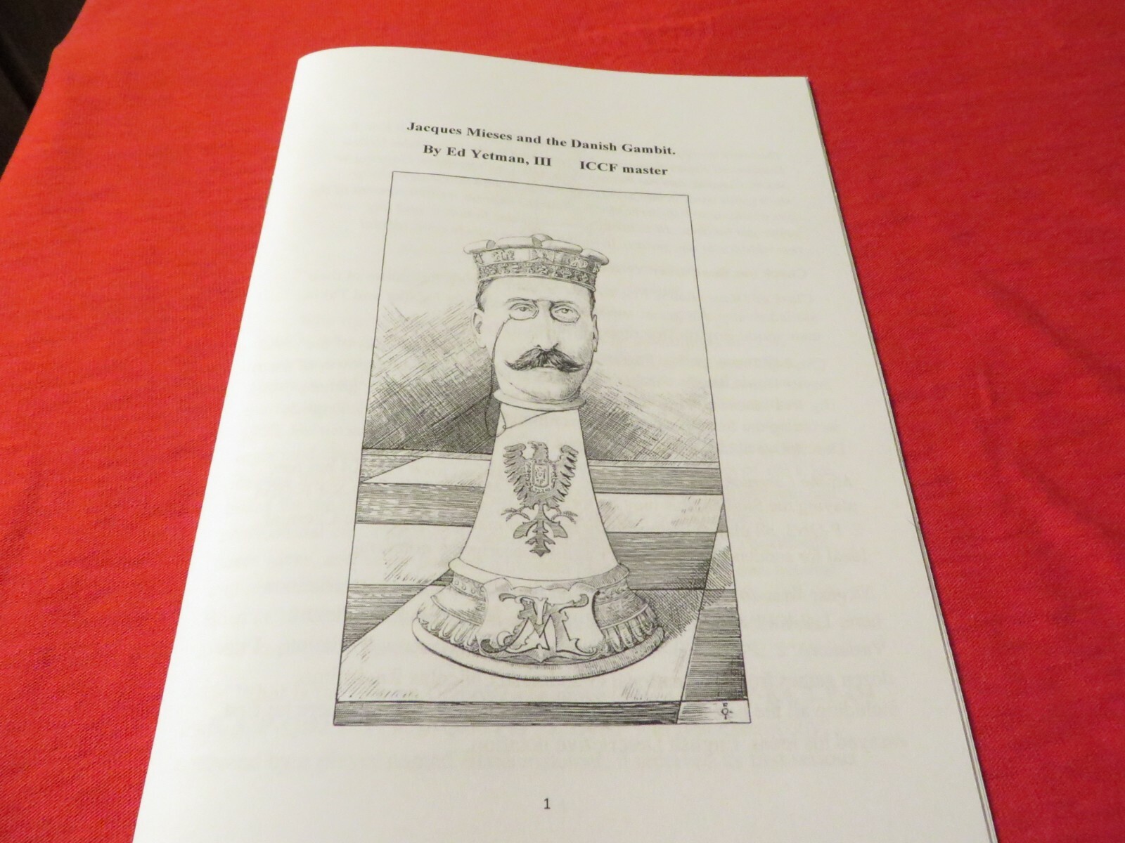 Vintage Allan Troy Chess Book-Ed #1-Jacques Mieses and the Danish ...