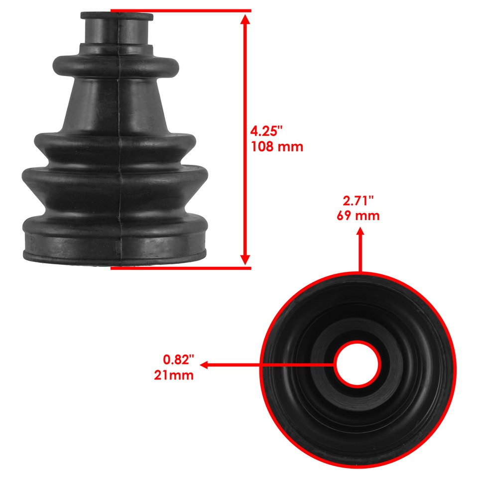 Caltric Front CV Axle Boots For Polaris Ranger 570 EFI 2014-2017 Right ...