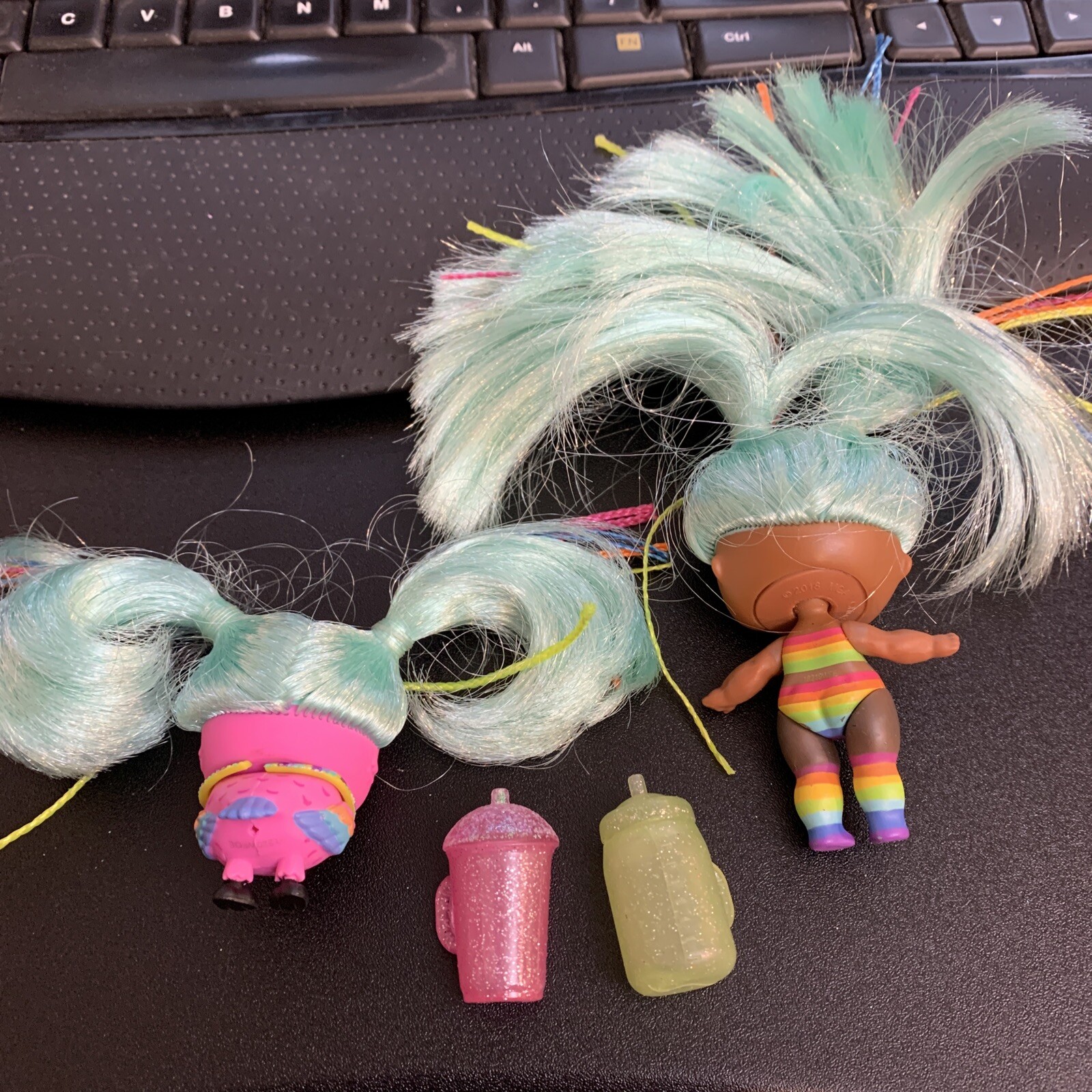 LOL SURPRISE RAINBOW RAVER DOLL & PET OWL-ULTRA RARE! Hair Goals Series ...