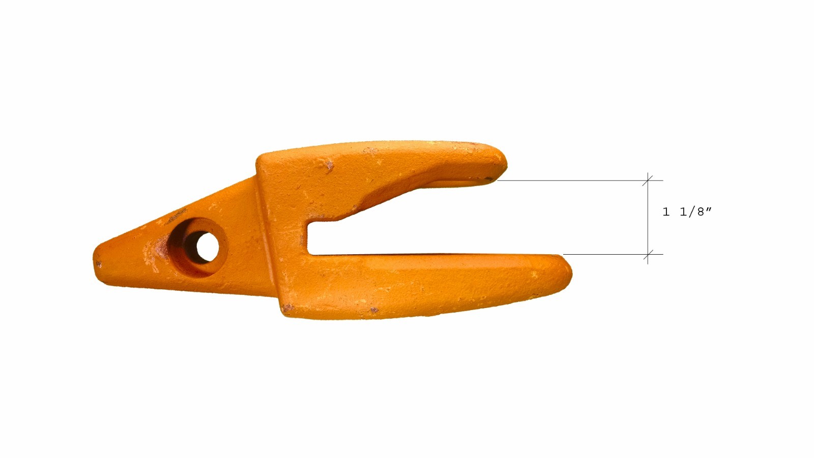 2- Cat Style Backhoe / Mini Excavator Bucket Shanks - 119-3204 1" Lip ...