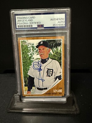 JIm Leyland Detroit Tigers 2011 Topps autograph signed baseball card ...