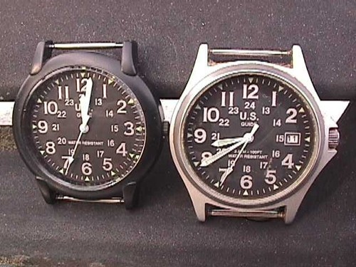 U.S. GUIDE 24 HOUR Military TIME DIAL WATCH PARTS | eBay
