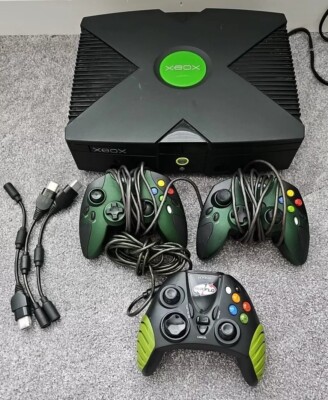 Microsoft Xbox Home Console - Black With 3 Controllers 805529811843 | eBay