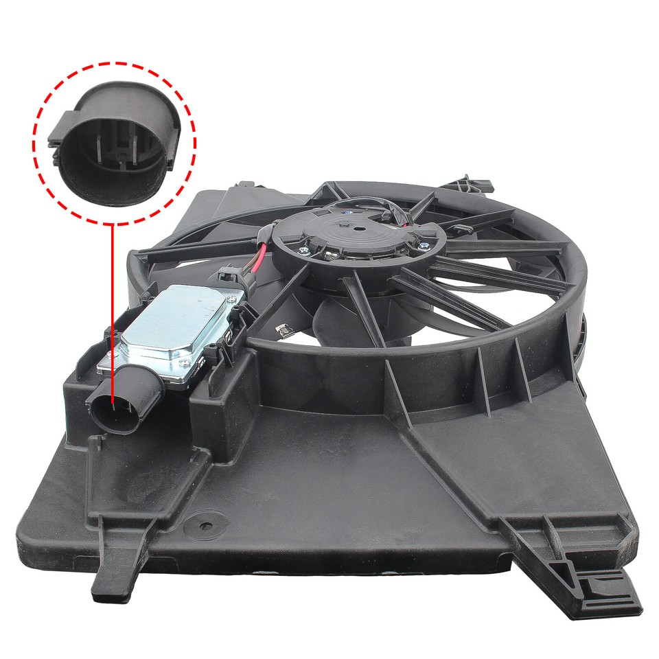 Radiator AC Condenser Cooling Fan For 2012-2018 Ford Focus 2.0L w ...