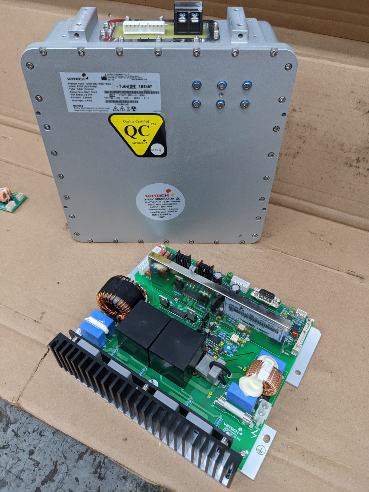 Vatech Pax-Primo pan tube head and circuit board. EXG7 , D-051 Toshiba ...