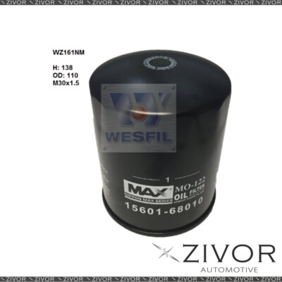 NIPPON MAX Oil Filter For Toyota Coaster Bus 4.0L D 10/85-01/90 ...
