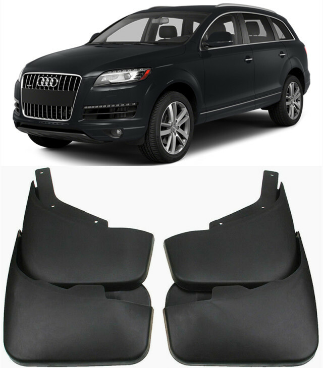 Genuine Front & Rear Splash Guards Mud Flaps For 2007-2015 Audi Q7 S ...