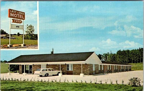 Postcard MOTEL SCENE Lake City Florida FL m/30 AL9208 | eBay