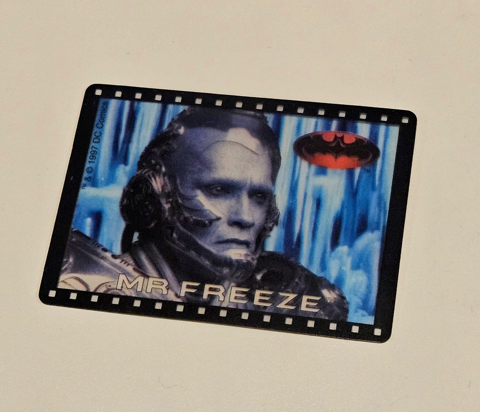 1997 Frito-Lay DC Batman & Robin Movie Mr. Freeze Film Cell Card ...