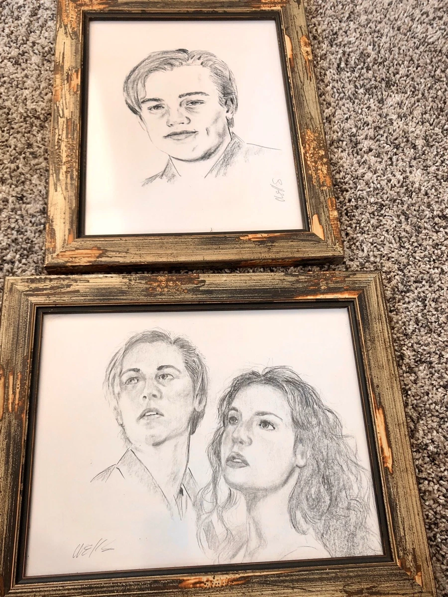 Kate Winslet And Leonardo Dicaprio Titanic Drawing