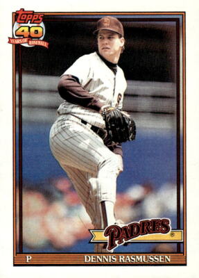 1991 Topps #774 Dennis Rasmussen - San Diego Padres | eBay