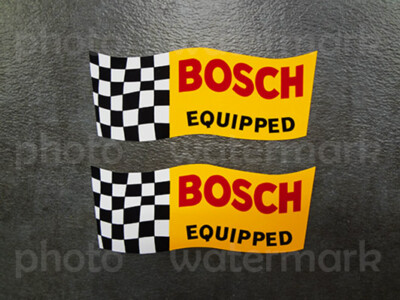 2pc Bosch Equipped Stickers Decals Spark Plugs Rally aufklebers Racing ...
