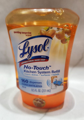 Lysol No Touch Kitchen System Refill Sparkling Tangerine Scent Size 8.5 ...
