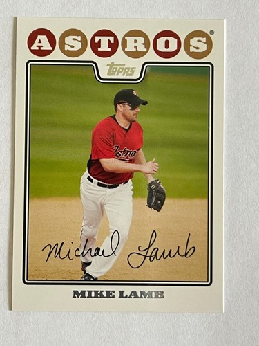 2008 TOPPS MIKE LAMB #202 3B HOUSTON ASTROS BASEBALL CARD | eBay