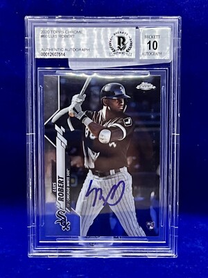 Luis Robert AUTO 2020 Topps Chrome BGS 10 Rookie | eBay