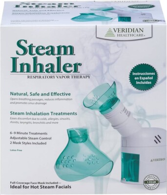 Hot Steam Inhaler Facial Beauty Mask Respiratory Cough Home Vapor ...