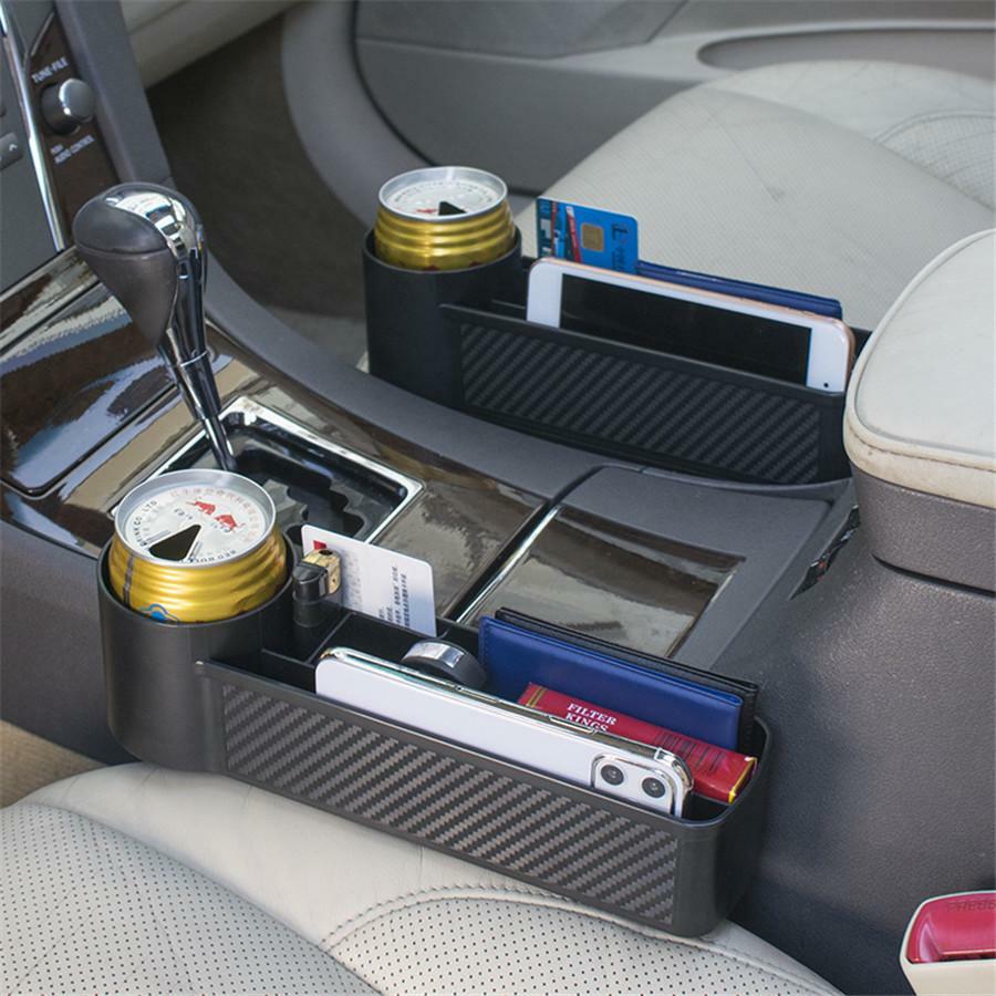 Car Seat Center Control Crevice Storage Box Gap Pocket Side Cup Holder ...