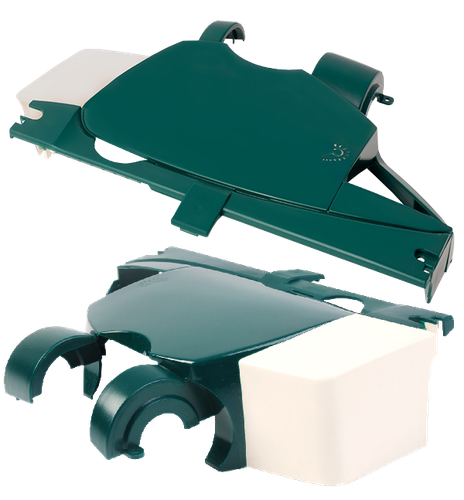 SCOCCA BATTITAPPETO FOLLETTO MODELLI EB 350 EB 351 VERDE ANTERIORE PER ...