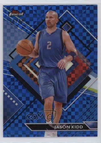 2023-24 Topps Finest Rare Blue Checkerboard Refractor 44/49 Jason Kidd ...
