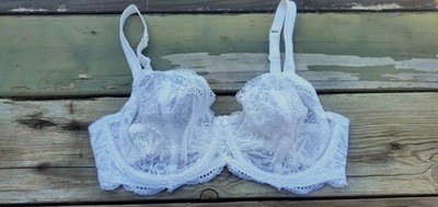 34E 34DD Le Mystere 135 Isabella White Lace Bra Underwire | eBay
