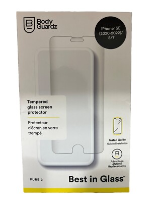 BodyGuardz - Pure 2 Screen Protector for Apple iPhone SE(2020)/8/7/6s ...