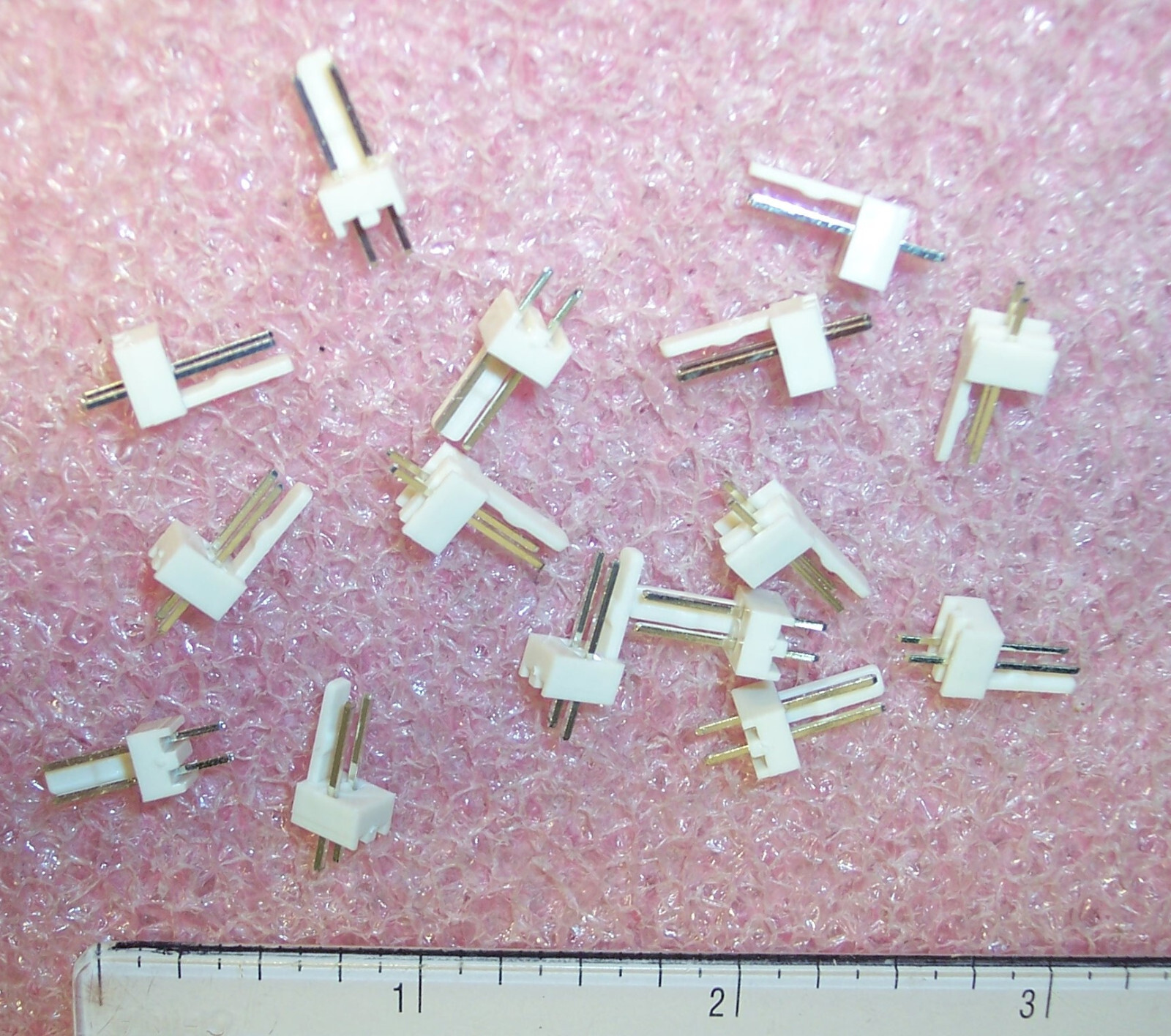 QTY (90) 2 POSITION VERTICAL FRICTION LOCK HEADERS 2.54mm LHA-02-TS ...