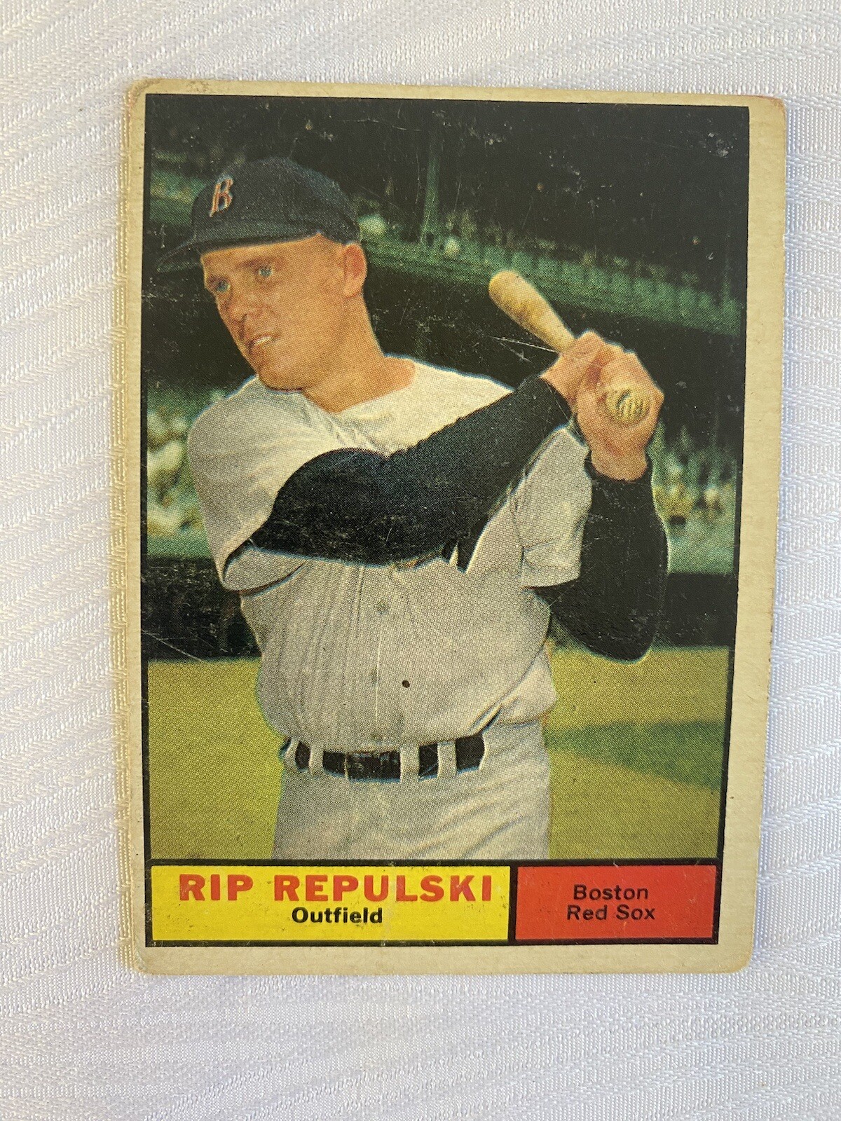 1961 Topps Baseball Rip Repulski #128 - Boston Red Sox | eBay